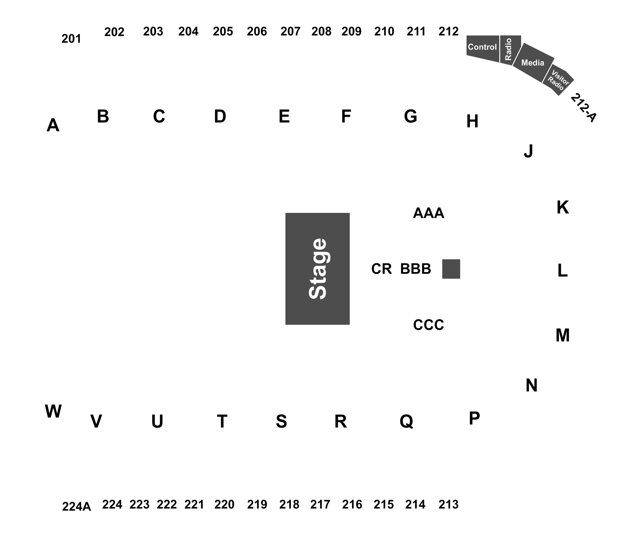 Budweiser Event Center Seating OLG Stage At Fallsview Casino