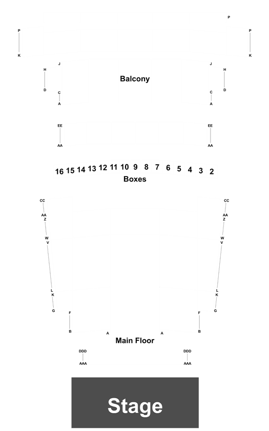 Opera Theatre Detroit Seat Map The Fillmore Detroit Seating Chart