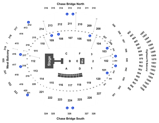 Msg Seating Map